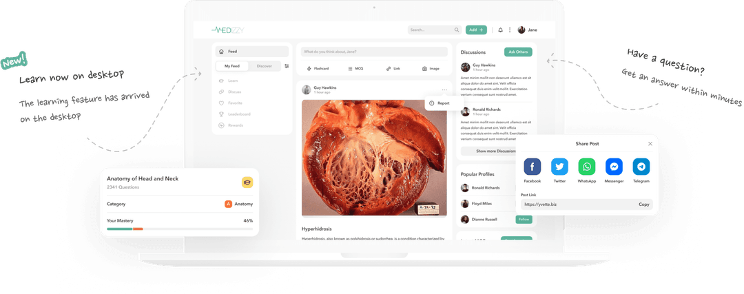MEDizzy - Boost your medical knowledge! Learn, connect and have fun!